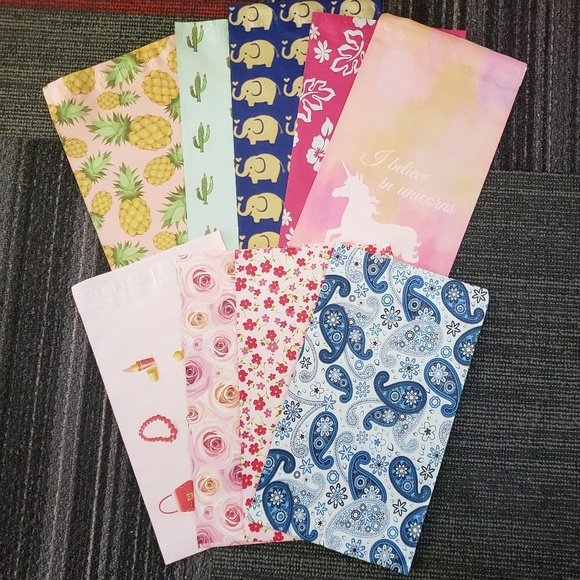 Office | 4 6x9 Assorted Design Poly Mailers | Poshmark
